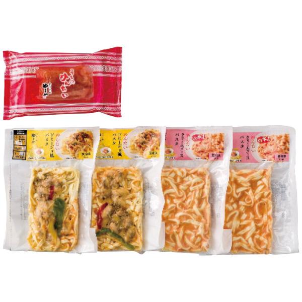 【発売日：2026年07月01日】■商品説明もちもちのフィットチーネ麺で、電子レンジで簡単に調理できます。明太子をたっぷり使用した明太アヒージョと明太クリームの2種類の味をお楽しみいただけます。さらにうれしい、やまやの辛子明太子付きです。明...