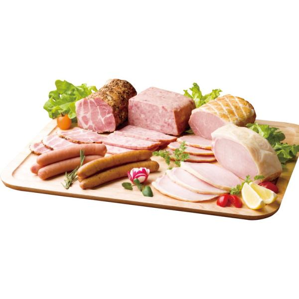 【発売日：2026年07月01日】■商品説明長期間熟成させ桜のチップでスモークした本格的なハムにミートローフ、ウインナーを合わせたセット。■商品詳細製造生産地：日本製内容：ロースハム(ブロック)220g・モモハム(ブロック)270g・ミート...