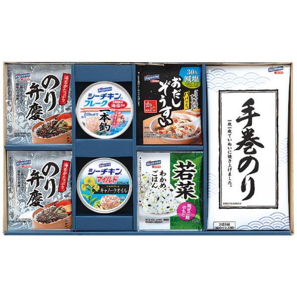 【発売日：2026年07月01日】■商品説明和の食卓を彩るバラエティ豊かな詰合せ。■商品詳細製造生産地：日本製内容：のり弁慶ふりかけ(3g×6袋)・減塩おだしぞうすいかに(6.5g×3袋)・わかめ混ぜご飯若菜(2.8g×3袋)・手巻のり(2...