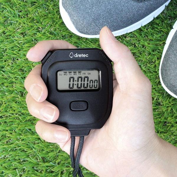 ■商品説明●コンパクトサイズで握りやすい●ストップウォッチ機能(1/100秒計測/スプリット計測)●時計機能(時計表示/日付表示/アラーム/時報)●ネックストラップ付■商品詳細寸法：約 W59×D19×H71mm質量：約 34g(電池を含む...