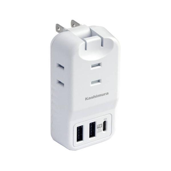 ■商品説明●3口のACコンセントとUSB PD対応USB Type-Cポート+USB-A 2ポート搭載の電源タップ。●ACコンセントは3口合計1400Wまで対応。●USBポートは3ポート合計最大出力15W(5V 3A)●USB PD規格対応...