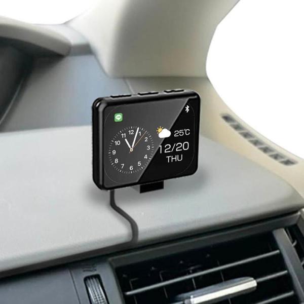 ■商品説明●スマホと同期して正確な時刻を表示。●時間・日付・曜日（英語）・天気を常に同時に表示。　※12時間/24時間切替可●電話の着信・SMS・天気・メール・SNSのプッシュ通知を表示します。　※受信したメッセージは最大8件保存されます。...