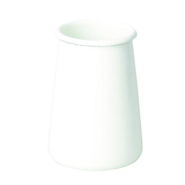 ■商品説明●お洒落で可愛いキッチンツールの収納スタンドです。●白い清潔感のあるホワイトカラーの琺瑯製です。■商品詳細生産地：中国サイズ(約)：外径110×155mm製品重量(約)：325g素材：表面加工：ほうろう本体：ほうろう用鋼板ブランド...