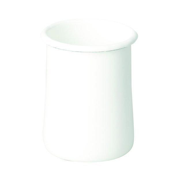 ■商品説明●お洒落で可愛いスプーンやフォークお箸のカトラリー収納スタンドです。●白い清潔感のあるホワイトカラーの琺瑯製です。■商品詳細生産地：中国サイズ(約)：外径95×120mm製品重量(約)：231g素材：表面加工：ほうろう本体：ほうろ...