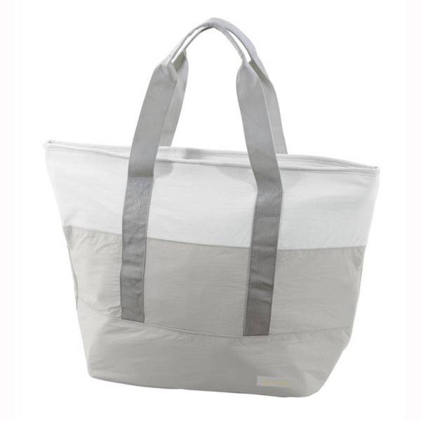 ■商品説明●さわり心地がよく、飽きのこないシンプルデザイン■商品詳細生産地  中国製品サイズ(約）：幅490x奥行190x高さ320ｍｍ（持ち手含まず）製品重量（約）：190g素材  表地：ナイロン裏地：アルミフィルム持ち手・ネット：ポリエ...