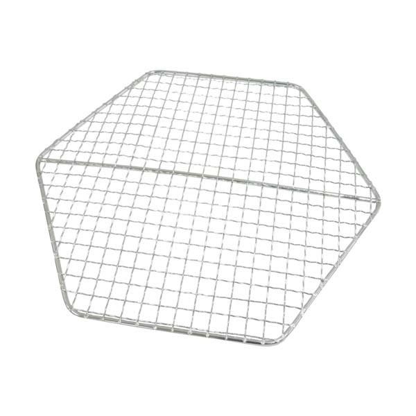 ■商品説明M-6498 ヘキサ ステンレスファイアグリル（Ｍ）交換用アミ。ファイヤグリル用の八角形、取り換え用のスペア網です。■商品詳細生産地：中国サイズ(約)：幅285×奥行255mm素材：鉄（クロムめっき）ブランド：キャプテンスタッグ