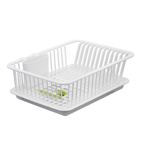 ■商品説明●通気性の良いメッシュ構造で洗い上げた食器が早く乾燥します。●バスケット部の底は平らで、茶碗やどんぶりなどを大量に水切りするのに便利です。●大きな皿も立てやすいメッシュ構造を備えています。●箸やスプーンなどをコンパクトに収納できる...