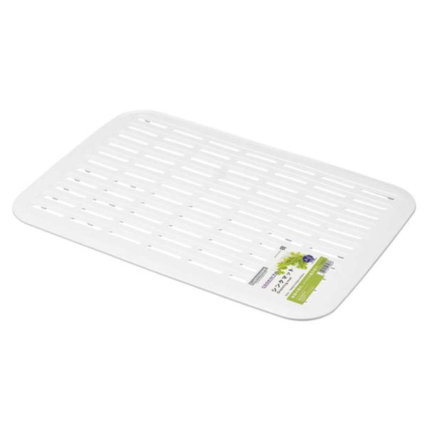 ■商品説明●シンクの中に敷く緩衝用マットです。●茶碗やコップをシンク内に落としても割れを防止してくれます。●溶けださない安全な銀イオン系抗菌剤が練り込まれています。■商品詳細製品型番：K-1358生産地：日本サイズ(約)：幅462×奥行32...