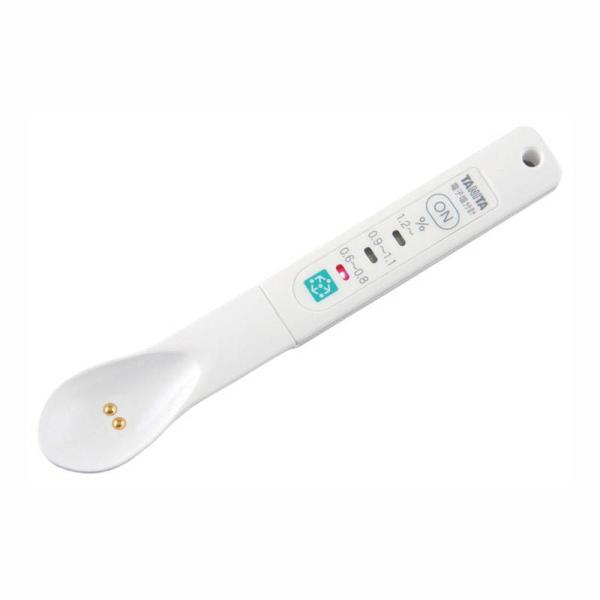 ■商品説明●約2000回（1日3食×666日間）の使い切りタイプの塩分計●塩分濃度を簡単にチェックできる塩分計です。●塩分摂取量に気をつけたい方、減塩をサポートしている方におすすめします。●0.6%〜1.2%の塩分濃度を3段階のLEDで表示...