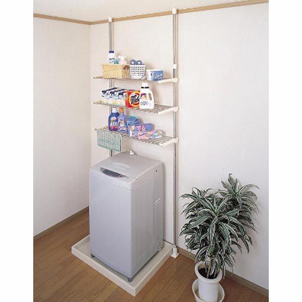 ■商品詳細サイズ(約)H200~275×W67~96×D32cmカラー：ステンレス&amp;ホワイト商品重量(約)：4.1kg素材 成形部品：ABS樹脂圧縮部分：EVAバネ：鉄(メッキ)ブランド  積水樹脂注意事項※１．製品使用は改良のため...