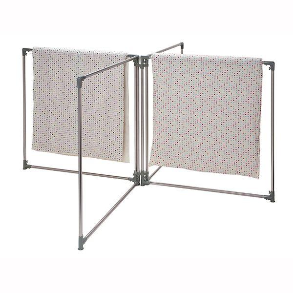 ■商品説明・放射状や扇形など設置スペースに合わせて利用できます。・干し部が伸縮式のタイプです。■商品詳細【使用時サイズ】高さ約121×幅約250cm×奥行約250cm【収納時サイズ】高さ約121×幅約127×奥行約150cmカラー：ステン＆...