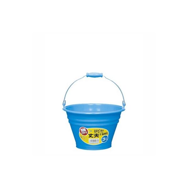 ■商品特長丈夫で長持ち熱さ・寒さに強いカラーバケツ○ポリエチレン製だから耐候性に優れ、丈夫で長持ち○広口で使いやすい。○軽くてサビにくいアルミ製ハンドル。■商品詳細生産国 日本商品サイズ（約）：Φ230XＨ144mm容量：3L素材 本体：Ｐ...