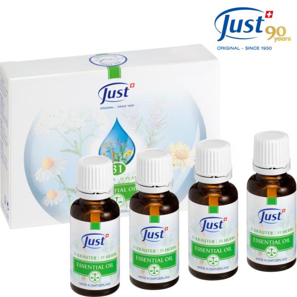 −90年の伝統をもつ、世界的なナチュラルブレンド【JUST ユースト】−天然100％・純天然・31種類のハーブエキスを厳選してブレンドした万能オイル