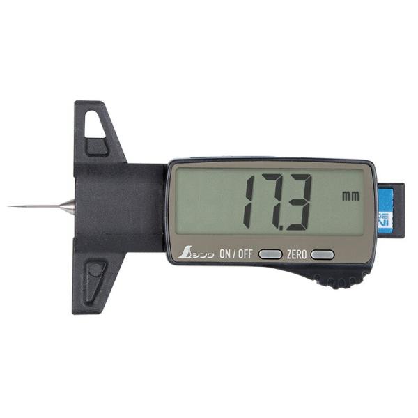 シンワ測定株式会社デジタルデップスゲージ ミニ 25mm 金属測定子 測定ガイドセット製品コード：19310■特長・使用シーンに合わせて付属の2種類の金属測定子を交換できます。　針状:ウレタン系防水材などの膜厚測定ができます。・円柱状(φ1...