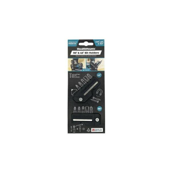 ステルスマウント StealthMounts45°90°マグネティックビットホルダー ブラック BH-MK-4590-BLKマキタ（Makita）のインパクトドライバーに設置できるマグネット式ビットホルダーです。■特長・45°と90°のタイ...