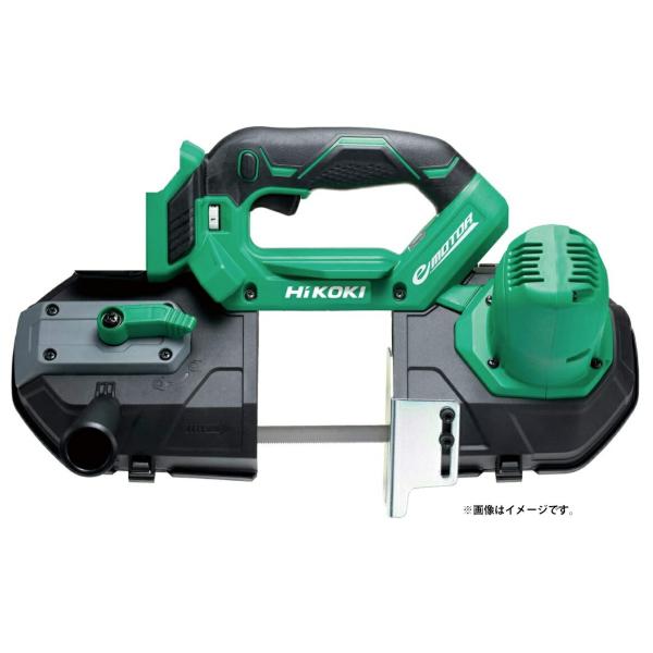 HiKOKI ハイコーキ(旧日立工機)コードレスロータリバンドソーCB18DBL(S)(NN)本体のみです。※バッテリー・充電器・ケースは別販売品です■クラス最大！φ83mmの材料を切断可能■作業性に優れた最適バランス設計■帯のこ周速195...
