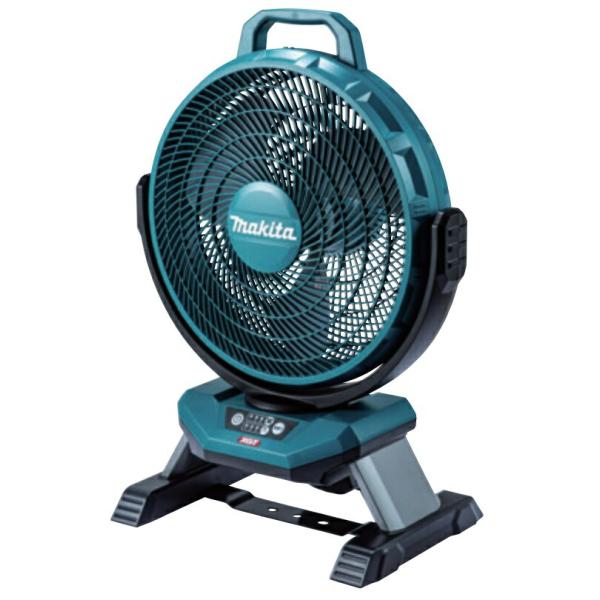 マキタ makita充電式産業扇CF002GZ本体のみです。※バッテリー・充電器は別販売品です。88381748872■羽根径330mm、40Vmax充電式産業扇■静かな運転音騒音値、強モード52dB（A）。設計を見直し、低騒音化を実現（マ...