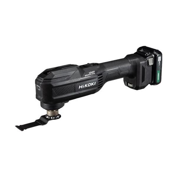 HiKOKI ハイコーキ(旧日立工機)10.8V コードレスマルチツールCV12DB(LSB) ストロングブラックバッテリ(BSL1240M)+急速充電器(UC12SL)+システムケース2付■抜群の使いやすさ！18V同等のハイパワー！※1■...