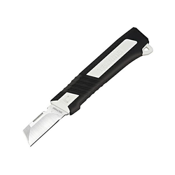 タジマ TAJIMA電設工具シリーズタタックナイフショートDK-TN60■特長・VVF線もスムーズに割けるホロー形状刃採用・バリ取り用溝を装備、カットした場所のバリ取りに便利・叩けるブレード貫通型・ノミのように使用できる先端刃・安全ロープ取...