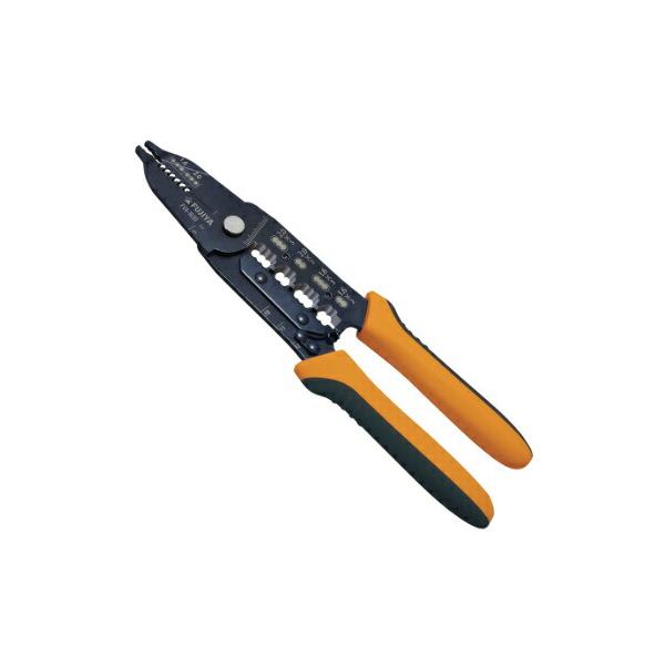 フジ矢 FUJIYA電工VAストリッパFVA-1630■用途・外線工事など電気設備工事でのVA・VVF線の加工作業に最適です。■特長・電気工事士試験に必要な測る、切る、剥く、曲げる機能を1丁に集約・第2種電気工事士試験推奨品・先端のくわえ部...