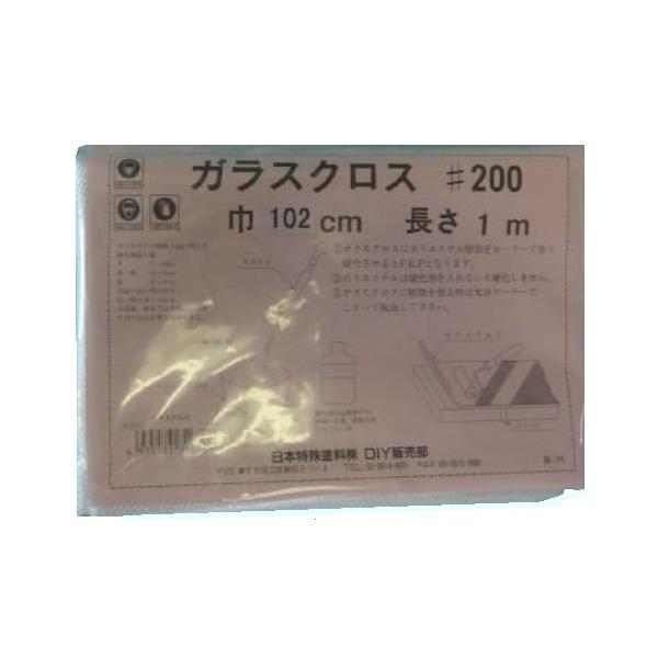 日本特殊塗料ガラスクロス #200サイズ：102cm x 1m■特長〇1m2あたりの重さが200g〇ガラス繊維を縦横に織っている織布タイプ。〇平面、仕上げ面に適しています。■危険物情報〇非該当