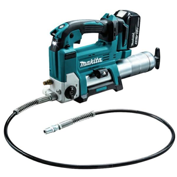 マキタ makita充電式グリスガンGP180DRGバッテリBL1860B・充電器DC18RF・ケース付88381887144各種重機、農機、設備等のグリスアップに、最大69MPa＆自動変速で大型建機のクローラー張りも高能率■作業で選べる「...