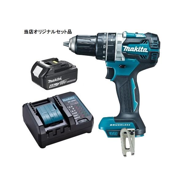 電池・充電器はその他機種のセット商品をバラシた商品です。説明書・外箱・ケースは付属しません。マキタ makita充電式震動ドライバドリルHP484DバッテリBL1860B(1個)+充電器DC18WC付当店オリジナルセット品※ケースは付属しま...