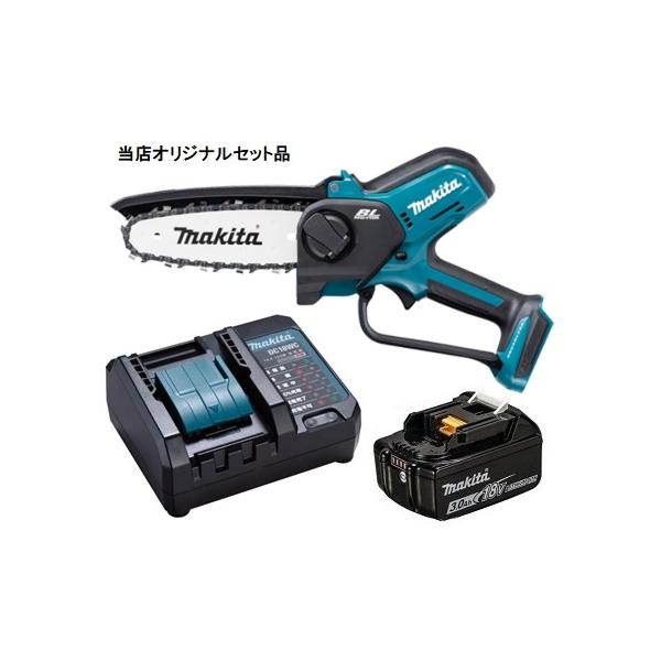 電池・充電器はその他機種のセット商品をバラシた商品です。説明書・外箱・ケースは付属しません。マキタ makita充電式ハンディソー MUC150DバッテリBL1830B(1個)+充電器DC18WC付当店オリジナルセット品※ケースは付属しませ...