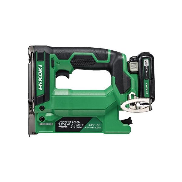 HiKOKI ハイコーキ(旧日立工機)コードレスタッカ(ステープル幅12mm) N1212DA(LS)バッテリ(BSL1240M)+充電器(UC12SL)+システムケース2付■射出部の剛性アップにより耐久性向上先端部を金属化したことにより、...