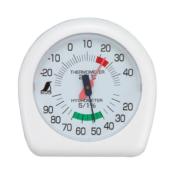 シンワ測定株式会社温湿度計 P-2 チャーミー 12cm ホワイト製品コード：70380■特長・温度と湿度を同時に測定でき、適温・適湿には色をつけました。健康管理や省エネに役立つ温湿度計です。■仕様・精度 温度：-20〜40℃まで±2℃、そ...