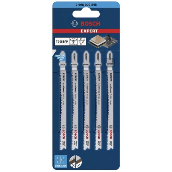 ボッシュ BOSCHEXPERTジグソーブレード 入数5本T308BFP2608900548■特長・積層ワークトップを正確にバリなく切断・2-Side Clean Geometryによりバリの少ない切断ができます。・バイメタル溶接により、硬...