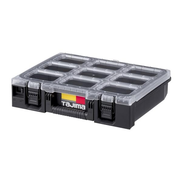 タジマ TAJIMAセフ引出しボックス フタ付き仕切りトレイ品番流通コード：TB-HBOXCST■特長・セフ引出しボックス用「フタ付き仕切りトレイ」・透明なトップカバーでフタを開けずに中身の確認が可能・持ち運びに便利なフロントハンドル付・I...