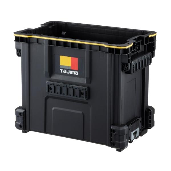 タジマ TAJIMAセフツールバスケット品番流通コード：TB-TBSK■特長・内側・外側にセフホルダー機能（36個）を搭載したバスケット型ツールボックス・重ねて置くだけでしっかり連結する荷崩れ防止仕様・最大積載量50kg■仕様・外寸：H42...