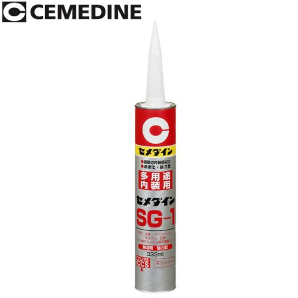 特長    速硬化    常温でオープンタイム不要    JIS A 5538（SG-1RはノンJIS品）用途    内装多用途(巾木、廻り縁、金属、プラレン)