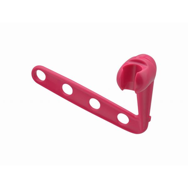 【基本情報（重量・材質・付属品・色・使用温度・使用水圧など）】材質：ＡＢＳ樹脂、シリコンゴムカラー：ピンク付属品：固定用ゴム耐荷重：約19.6Ｎ（2kgf)上下方向に各20°角度を調整することが出来ます。◆既存のシャワーフックにそのまま取付...