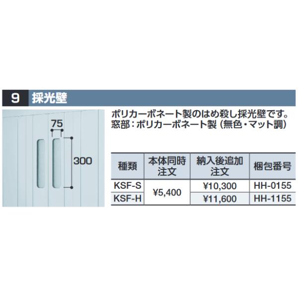 【重要　お手配条件】本オプション(部材)のみのお手配は出来かねます。物置/ガレージ/自転車置場 等の本オプションに対する本体の同時購入が必要です。本オプションのみのご注文の場合はキャンセルお手続きをさせて頂きます。【商品について】※写真はメ...