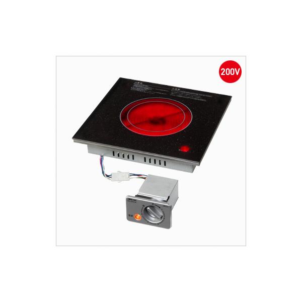 ※画像はイメージです。代表写真の場合があります。カテゴリ：ラジエントクッキングヒーター　クッキングヒーターメーカー：三化工業 SNK型番：SRH-BR213A/SRHBR213A色  :  ブラック定格  :  単相200V（50/60Hz...