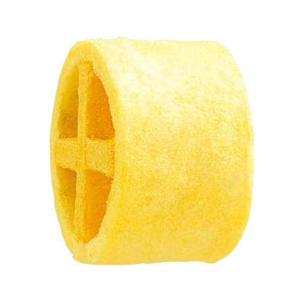 ■内径Φ100mmのパイプ用の防音材です　■無機質のグラスウールおよび表面特殊処理により水分や光によって劣化しません　適用パイプ｜スパイラル管（内径Φ100mm）　色｜イエロー　換気有効面積｜30平方センチメートル　材質｜グラスウール  重...