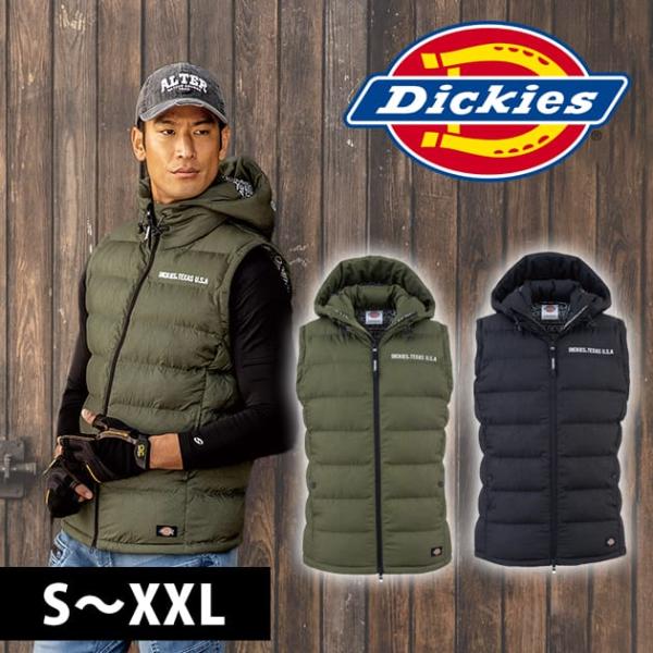 【商品詳細】【メーカー】Dickies（ディッキーズ）【品番】D-23009【素材】ワッシャーマイクロタフタ【混率】表地：ポリエステル100%　中綿：ポリエステル100%（ボールファイバーダウン）　裏地：ポリエステル100%【サイズ】S,M...