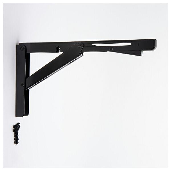 LAMP EBN-317-BL ブラック ステンレス鋼製折りたたみ棚受 EBN型【EBから品番変更】旧タイプ(EB型)と新タイプ(EBN型)は併用不可です●開時は自動的にロックがかかります。ロックを解除するにはレバーを押して下さい。●閉時は...