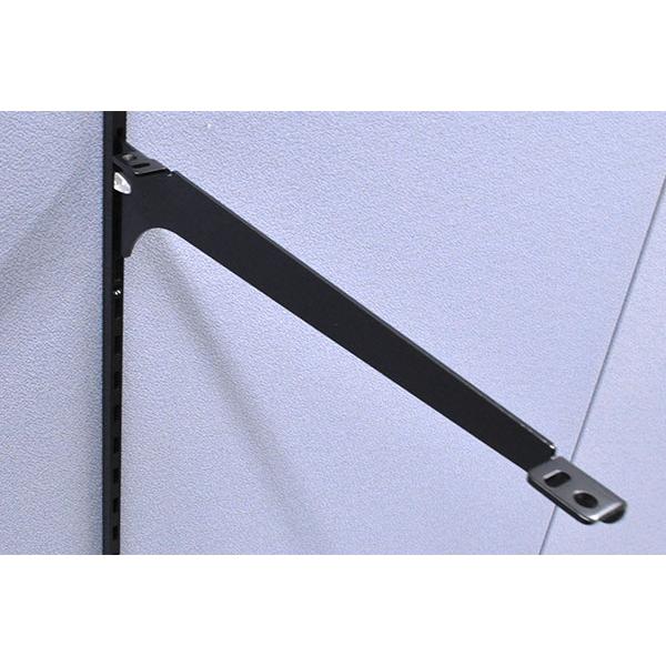 ロイヤル 木棚用ブラケット R-132W/R-133Wセット 250mm ブラックスリット穴掛け式棚等設置システムの木棚専用腕金具   棚板固定が前提製品に付き振れ止め不要（固定方法は簡易固定ダボ式、またはWT-Pによるビス止めのいずれか選...