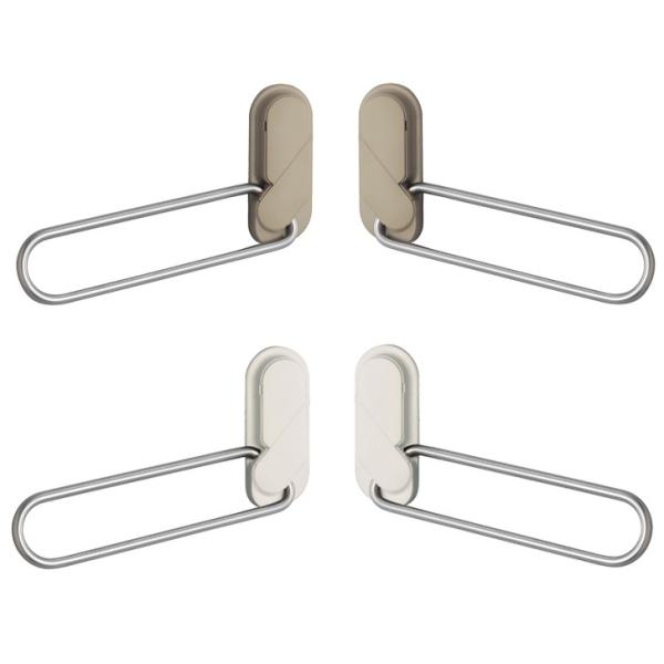 室内用ホスクリーン　窓枠付　MD型窓枠に簡単取り付け　手軽に取り付けて、窓際を便利な物干しスペースに。アーム長さ　237ミリ左右各１個入り購入時カラーを選択してください。MD-LB ライトブラウン JAN 4971771040617MD-W...