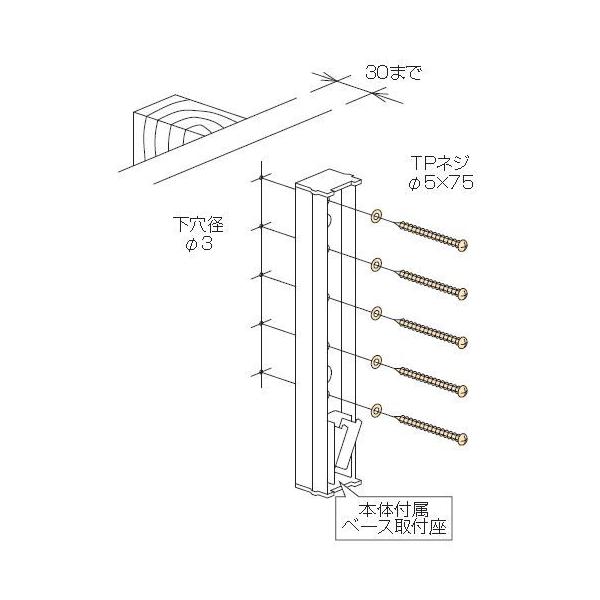 ●パーツ内容TPネジ　5x75　5本丸座金　　5枚●対応ホスクリーンGP/GPL　物干1セット(2本)に対して2組必要です。