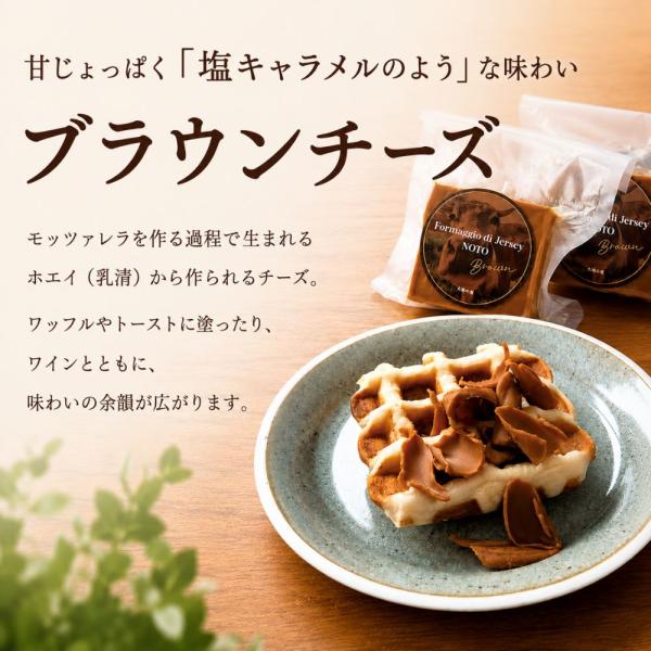 【希少なジャージー牛のミルクから生まれたブラウンチーズ！】この牧場で育てているのは日本でも約0.8%しかいない希少なジャージー牛 ほんのり金色を帯びたミルクは「ロイヤルミルク」とも呼ばれています。能登半島地震によりこの貴重なミルクは行き先を...