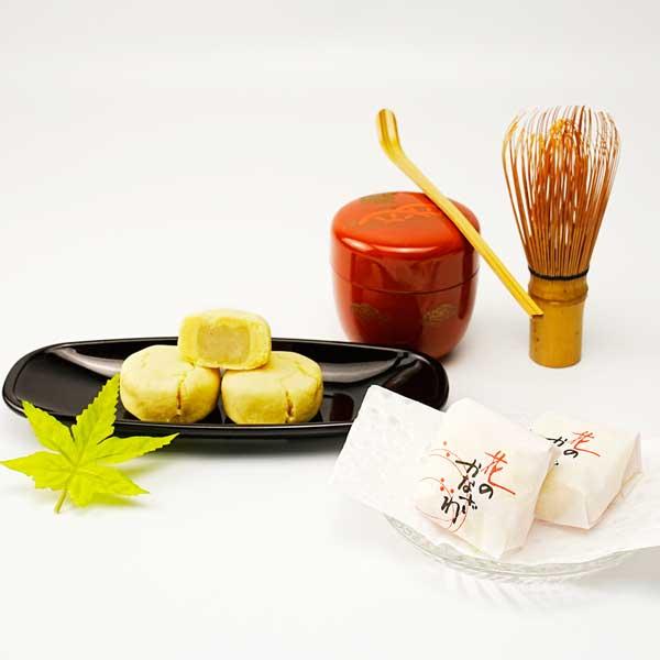 【商品について】ふんわりしっとりの黄味しぐれと、五郎島金時芋を練り合わせた白餡が入っています。手作りでしか作れなかった菓子を、末広堂独自の製法で作ることができた画期的な商品。コーヒー紅茶にもよく合う食感が優しい味わいのお菓子です。芸術的とも...