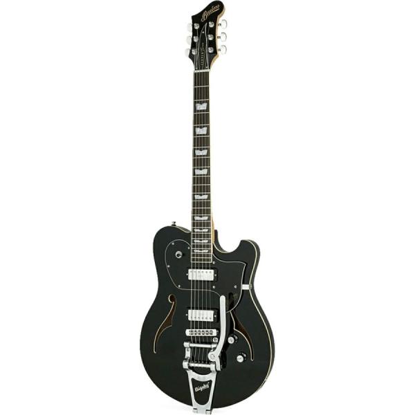 トラディショナルな上品さと現代的な要素をうまくミックスしたモデルのLeaper Tone with Tremoloは、スプルース・トップ&amp;マホガニーを使用し、ボディー両側にfホールを備えたセミホロー構造で、ローステッド・メイプル・ネ...