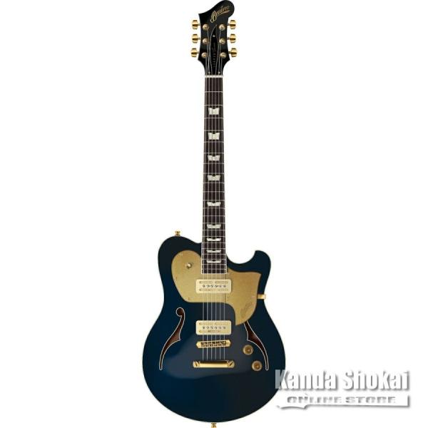 ボディー両側にfホールを備えたセミホロー構造のLeaper Tone Limited Dropは、メイプル・トップ&amp;マホガニーを使用したセミホロー・ボディーに、ローステッド・メイプル・ネックをメタル・プレートを用いた4点留めのボルト...