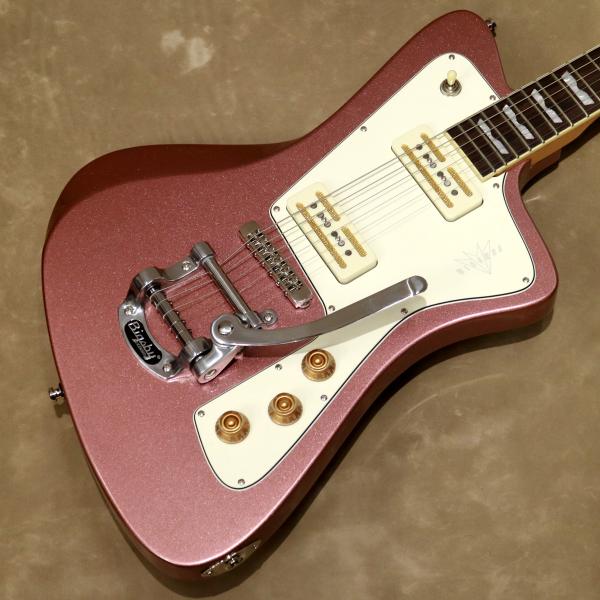 ※画像はサンプル画像になります。マホガニーを使用したオリジナル・シェイプのボディーに、ローステッド・メイプル・ネックをメタル・プレートを用いた4点留めでボルト-オン・ネック・ジョイントされたWingman with Tremoloは、ボディ...