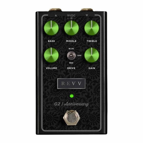 カナダのハイエンドなアンプ&amp;エフェクター・ブランドのレヴ・アンプリフィケーションより、Gシリーズ・ペダルの5周年を記念したアニバーサリー・モデル、G2 Anniversaryが登場しました。アニバーサリー・グラフィックとグリーン・ノ...