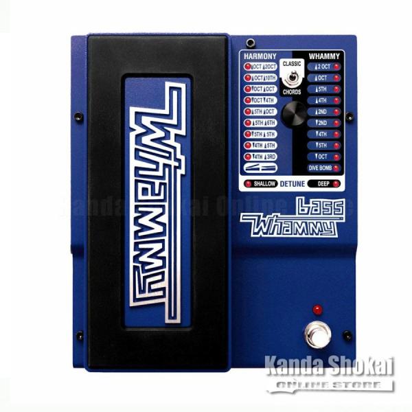 DigiTech Bass Whammy デジテックのピッチシフト技術をベースの周波数領域に特化させたベーシスト待望のBassWhammyが誕生です。HARMONY、WHAMMY、DETUNEの3モードを装備し、ベーシストに新たな創造性を与...